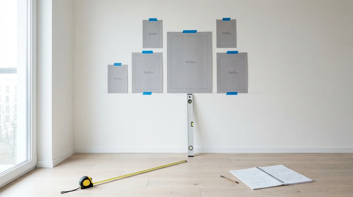 How to align frames of different sizes in a gallery | Framky